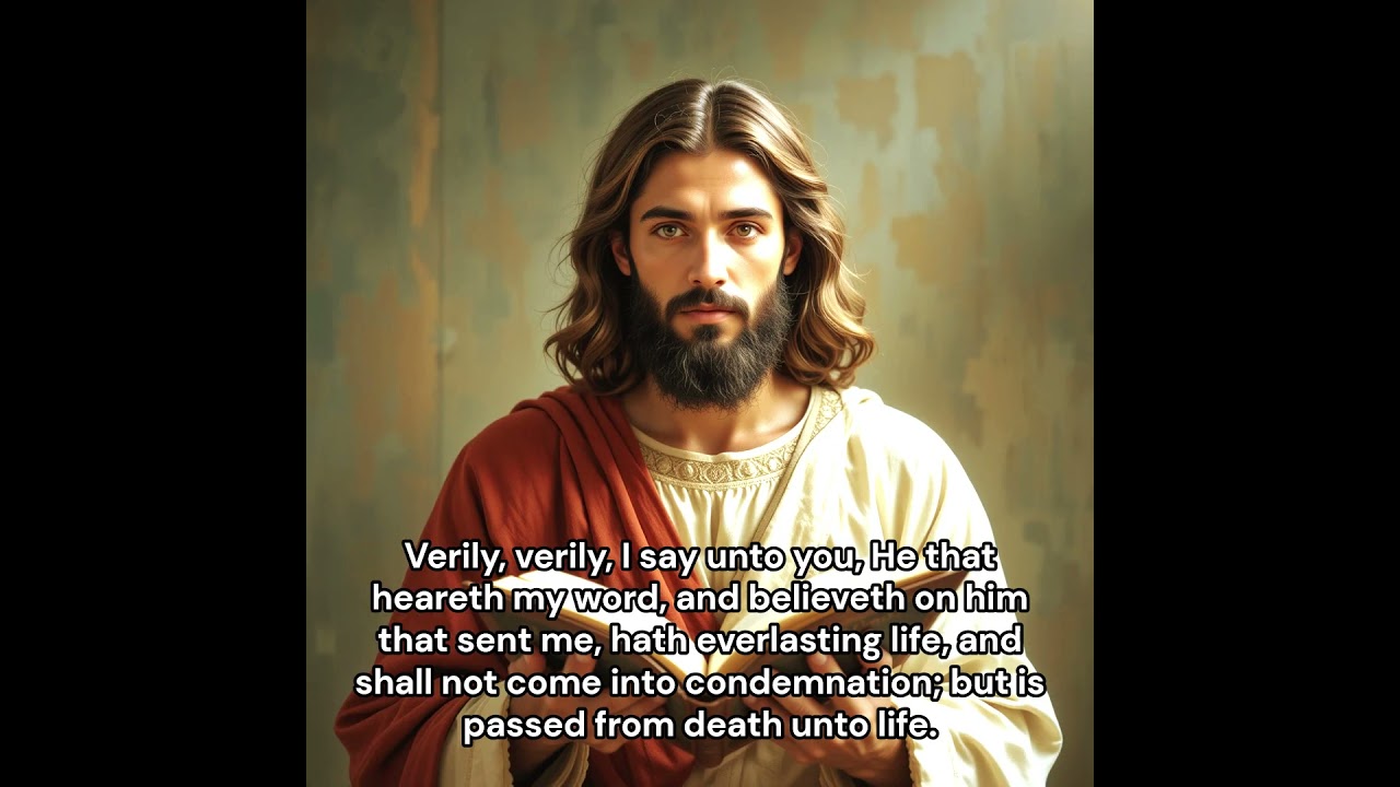 KJV Bible: John 5:24    #quotes #mustardseedfaith #kjvbible #motivation #bibleversion #love