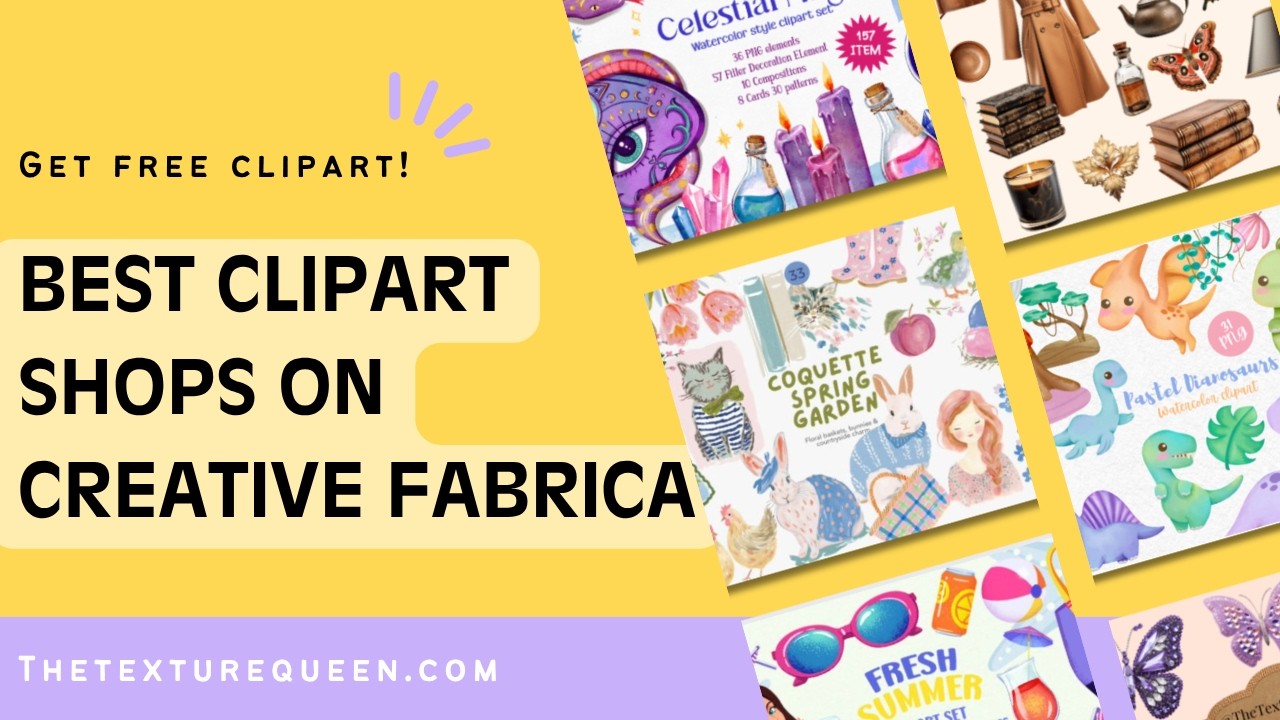The 6 Best Clipart Shops on Creative Fabrica - Get 10 free clipart sets