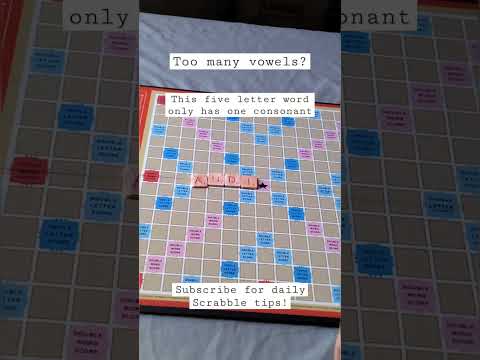 Scrabble tip: this five letter word only has one consonant!