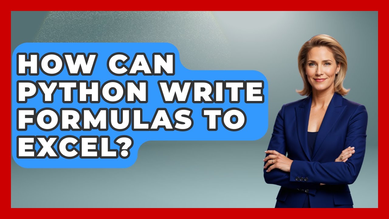 How Can Python Write Formulas To Excel? - Python Code School