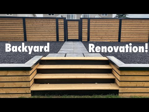 Ultra modern backyard renovation!