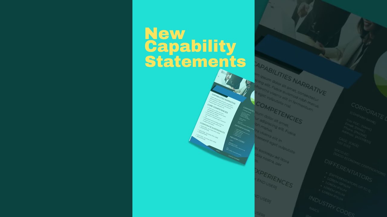 GovConHacks Custom Editable Capability Statement Templates