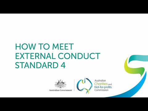 How to meet External Conduct Standard 4