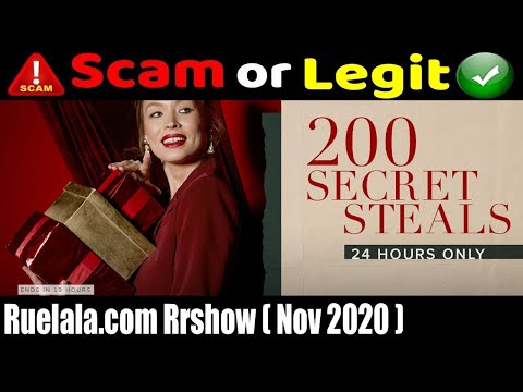Ruelala.com Rrshow {November 2020} Watch Video & Know Legit or a Hoax? | Scam Adviser Reports