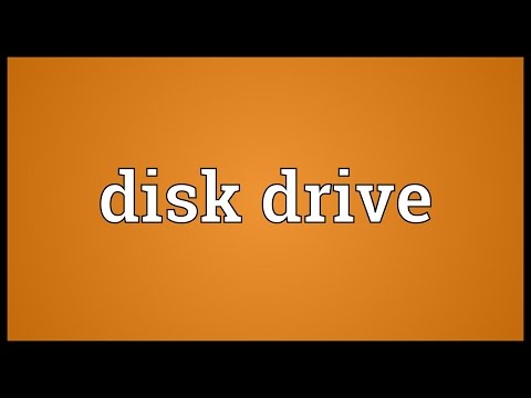Disk drive Meaning