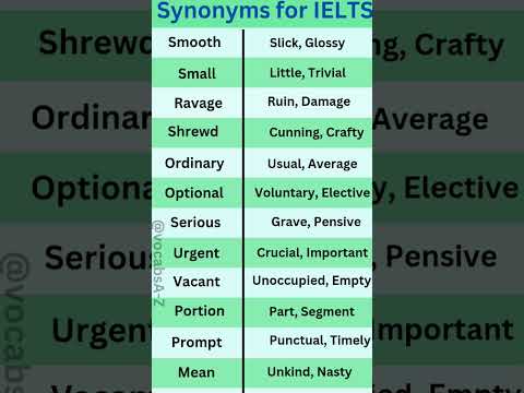 Synonyms For IELTS ✅ #synonyms #ielts #vocabs #esl #learnenglish #english