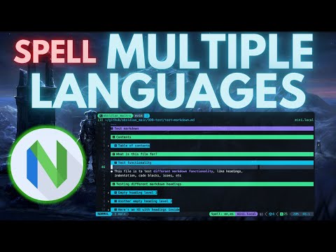 neovim spell multiple languages