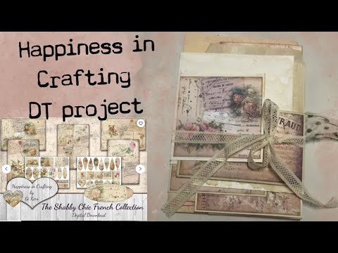Part 1 - DT project for Happiness in Crafting - envelope stack file folder journal