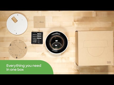 Meraki MV22 Indoor HD PoE WiFi 5 Dome IP Camera w/ 256GB Storage ...