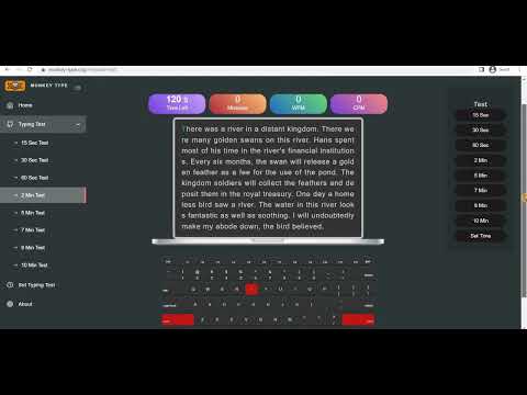Monkey Type || Typing Test || Typing Club - Monkey-type.org