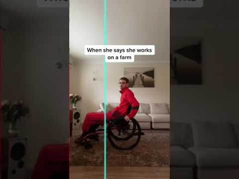 When she works on a farm TikTok meme