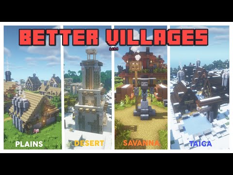 NEW UPDATED VILLAGES! (Better Villages 1.19.3)