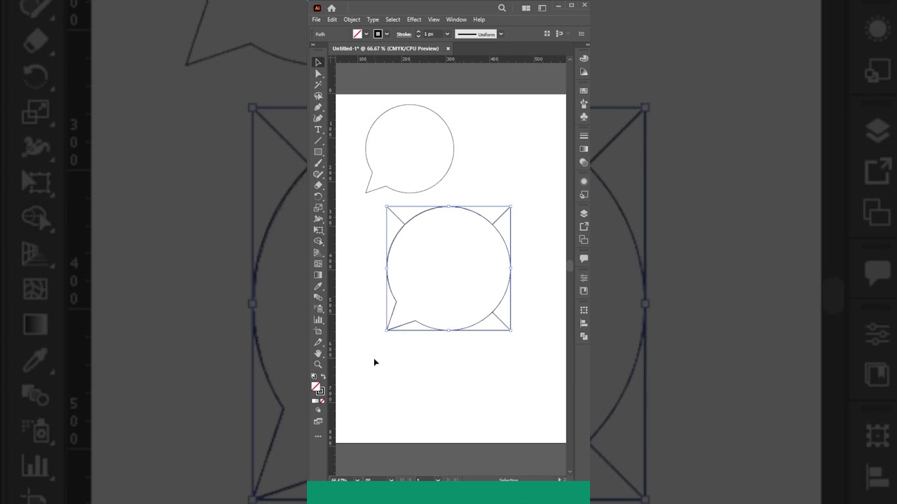 How to create a whatsApp logo in illustrator #shorts