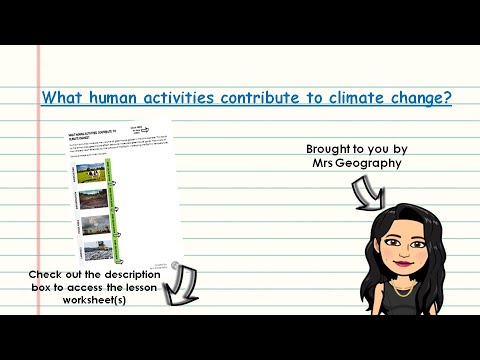 What human activities contribute to climate change?
