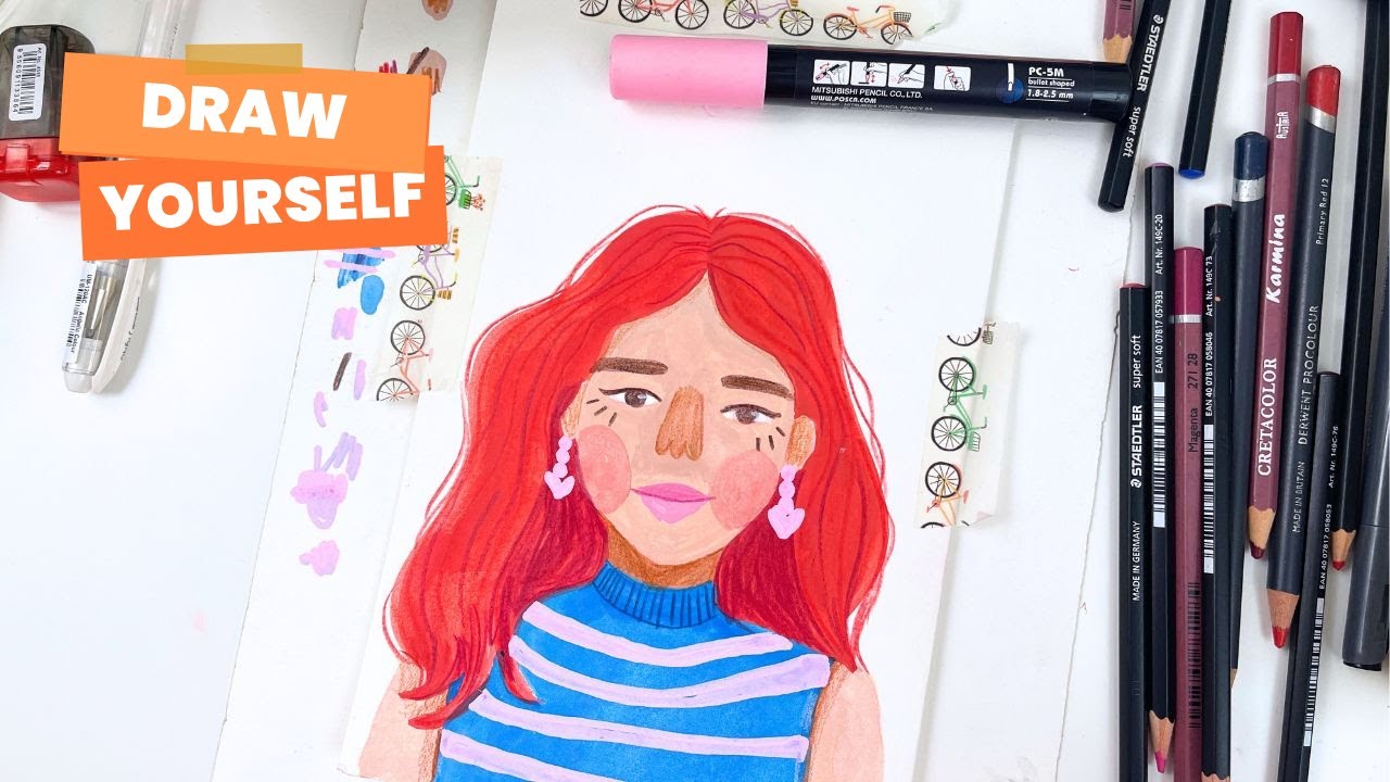 How to Create a Self-portrait Using Mixed Media