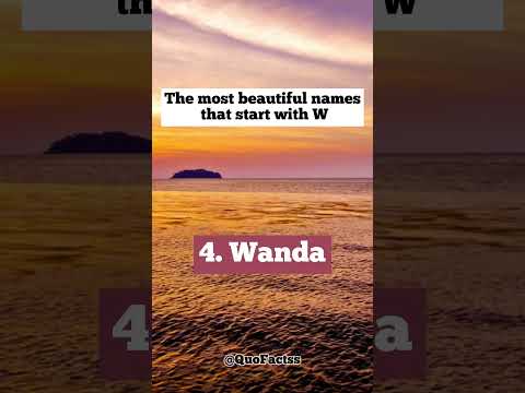 The most beautiful names that start with W...#shorts