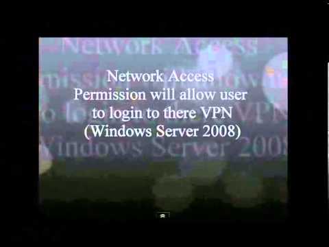 Installing Network Policy and VPN Access services on windows server 2008