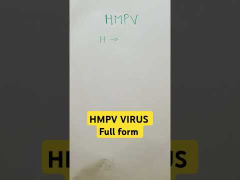 HMPV VIRUS full form. What is the full name virus.disease.