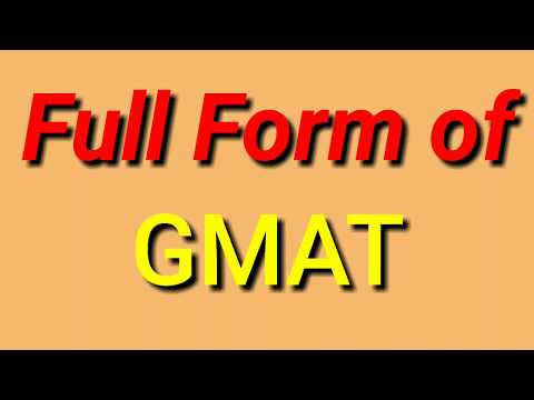 Full form of GMAT