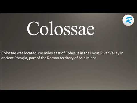 How to pronounce Colossae