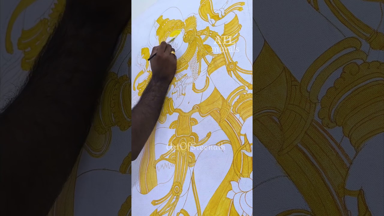 Kerala Mural Painting/ ONLINE CLASS/ Beginners Friendly / Sreenath S Thampi