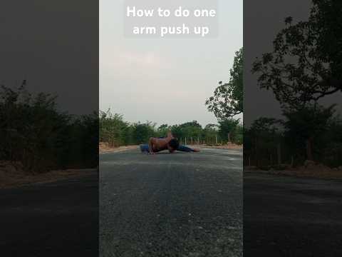 How to do one arm push up 💪