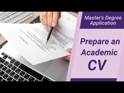 How to Write an AMAZING CV (Master’s Degree Application Review) - VOL 1