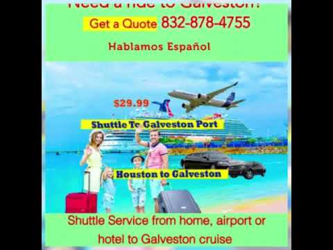 Need a ride to Galveston? We'll get you there! $29.99 p/p