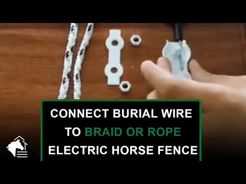 🐴 How to Connect Burial Wire to Braided Electric Horse Fence ⚡️ Electric Rope Splice