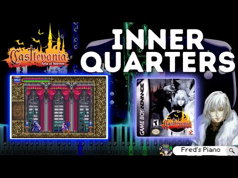 Inner Quarters (Castlevania: Aria of Sorrow OST) Piano Tutorial #castlevania