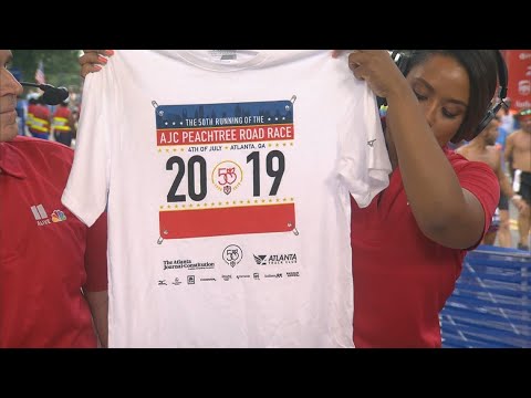 11Alive reveals the 50th AJC Peachtree Road Race T-shirt