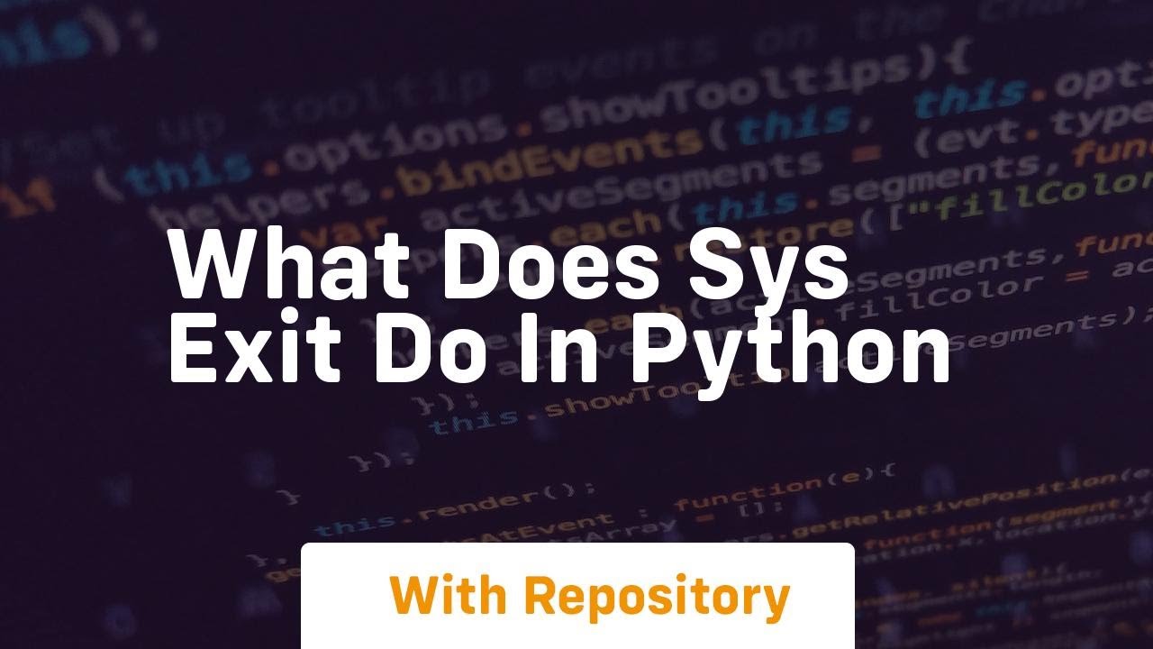 what does sys exit do in python