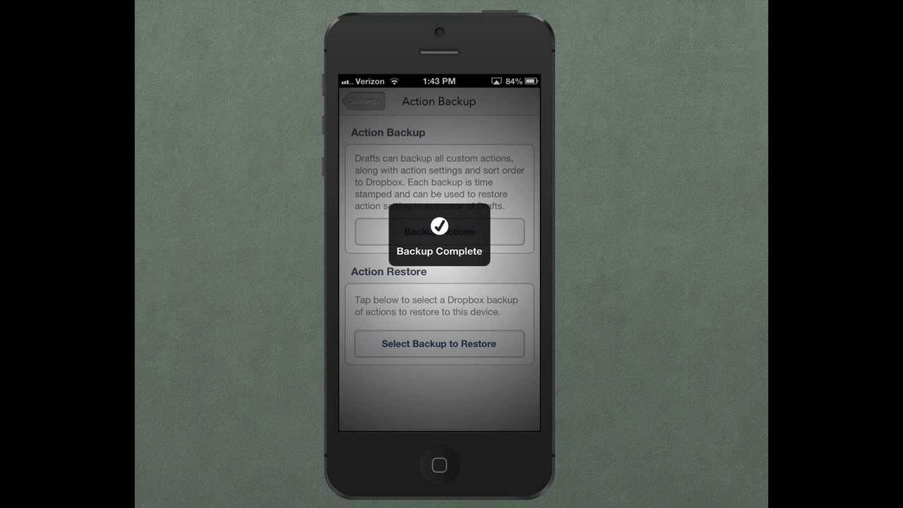 Drafts 3.0 - Action Management
