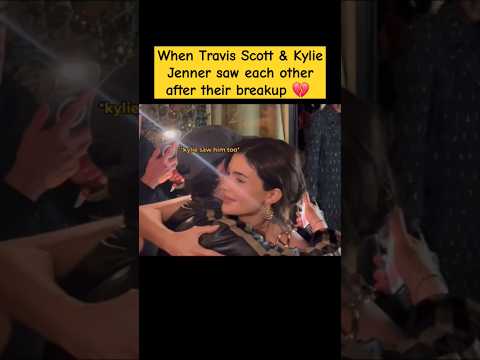 Travis Scott reaction to seeing Kylie after their breakup 💔 😢 #travisscott #viralvideo #foryou #fyp