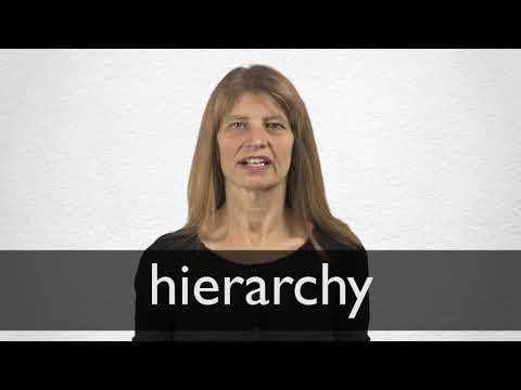 How to pronounce HIERARCHY in British English