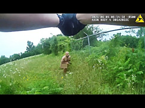 Cop Shoots Armed Naked Suspect After Foot Pursuit
