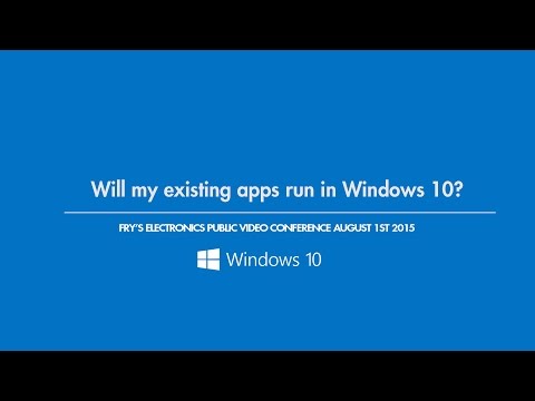 Will my existing apps run in Windows 10?
