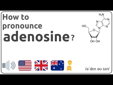 How to pronounce adenosine in english?