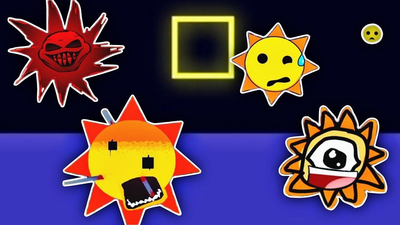 Mr Sun in 60 Different Sprunki Mods on Bouncing Square