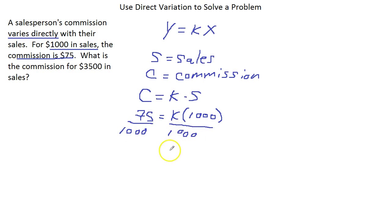 Use Direct Variation to Solve a Problem