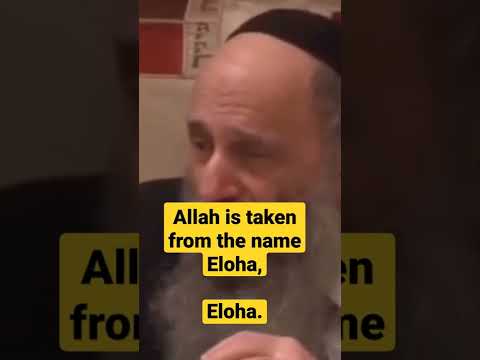 Jewish Rabbi confirms, Jews believe in the same God as Muslims.