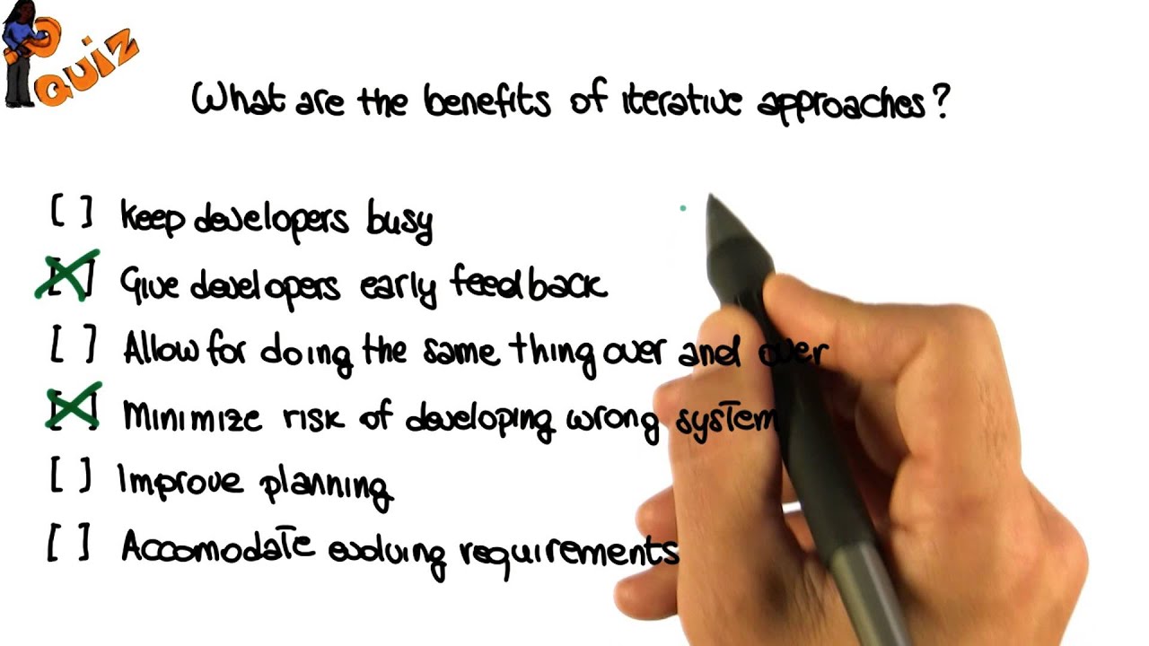 Iterative Approach Quiz Solution - Georgia Tech - Software Development Process