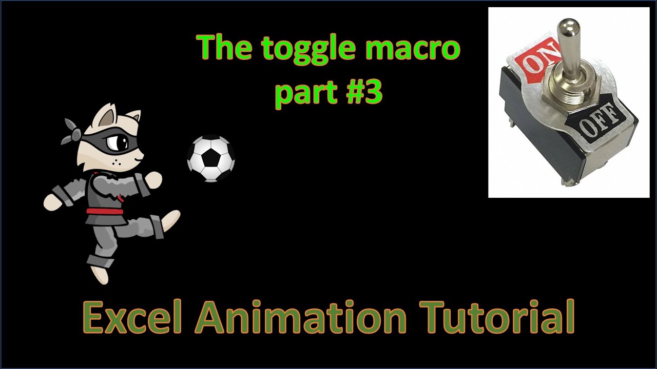 The Start-Pause VBA Macro for Excel Animation, tutorial - part 3
