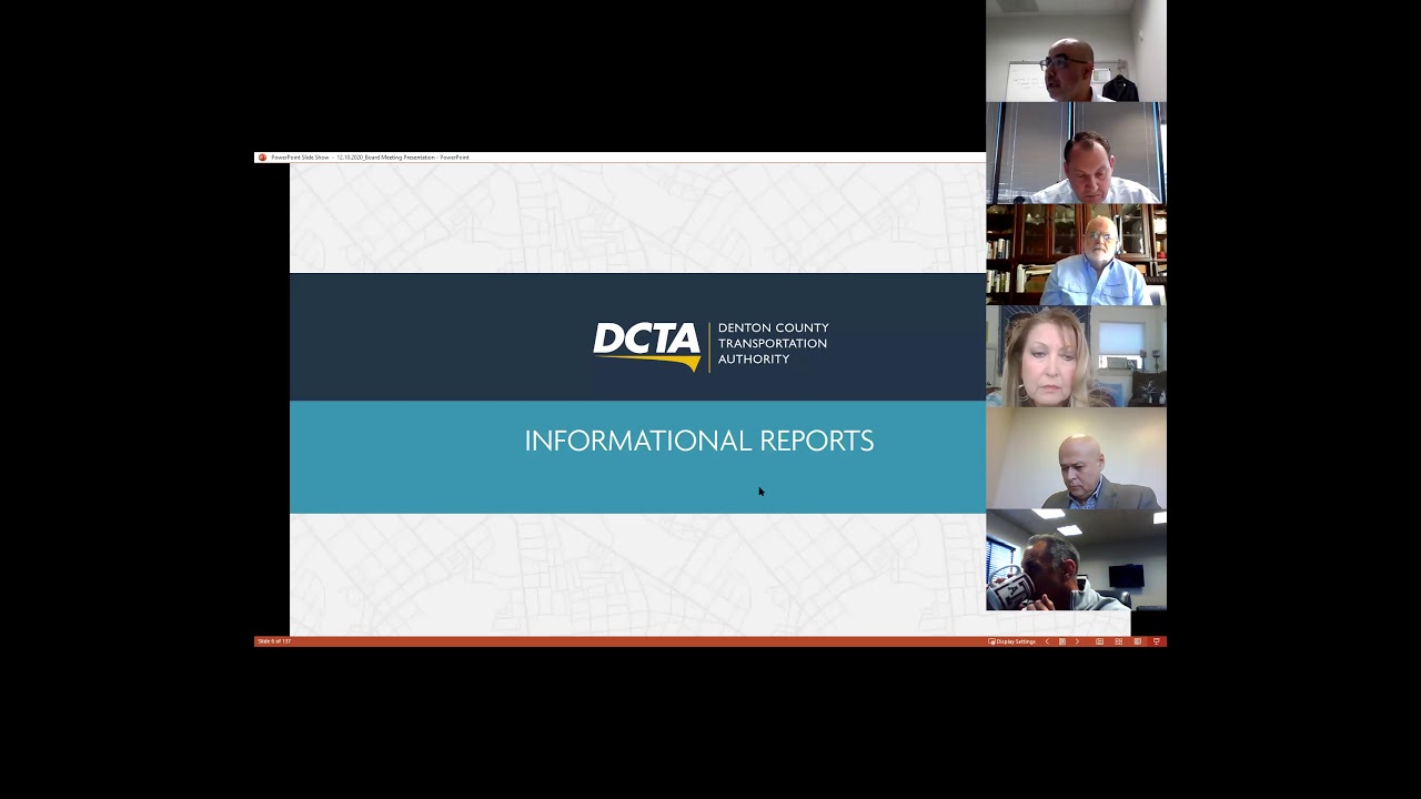 DCTA Board Meeting December 2020