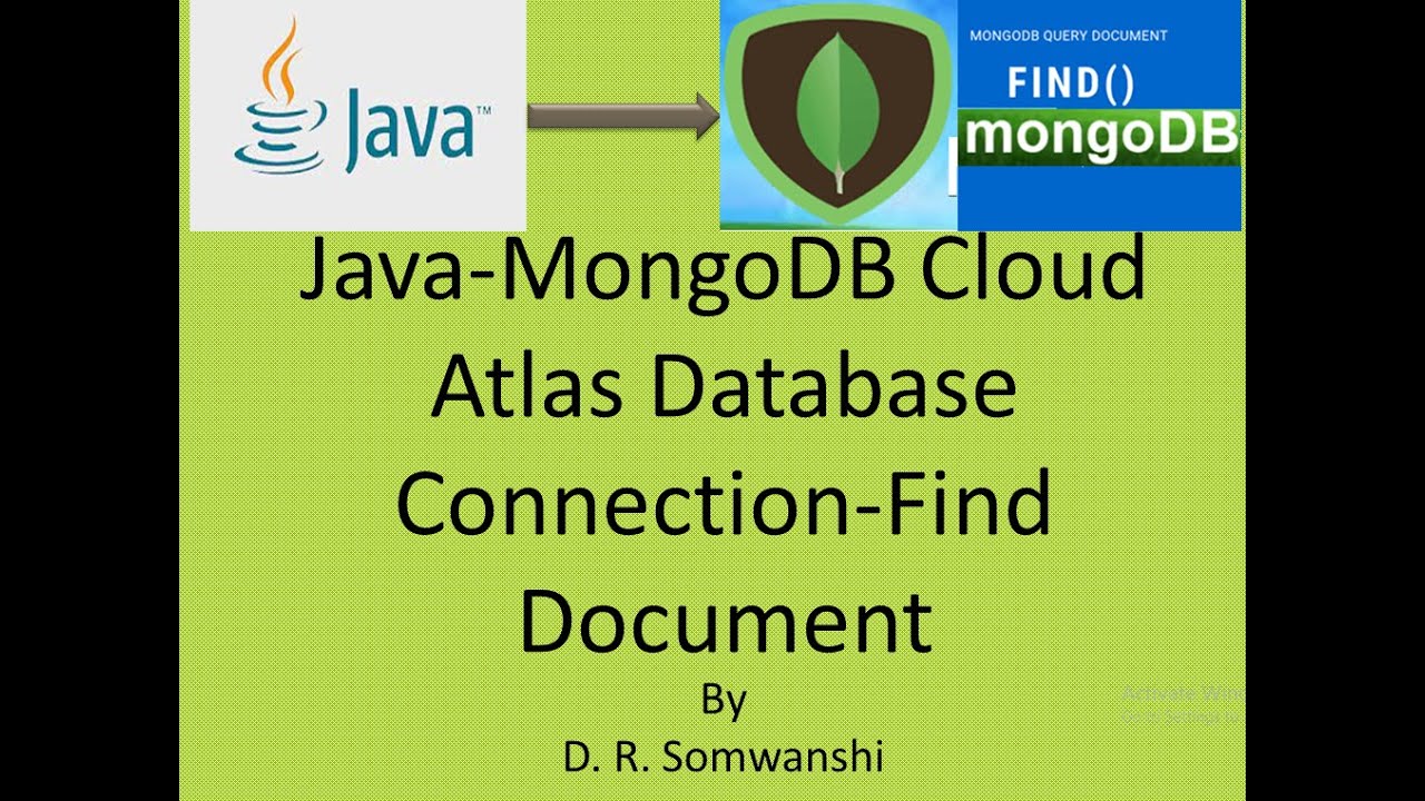 Java-MongoDB Cloud Atlas Database Connection-Find Document