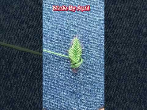 How to fix a hole in clothes with embroidery | Learn how to repair hole on jeans easy sewing hacks
