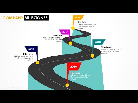 How to create Timeline, Milestone slide in PowerPoint | Milestone | 3D Roadmap