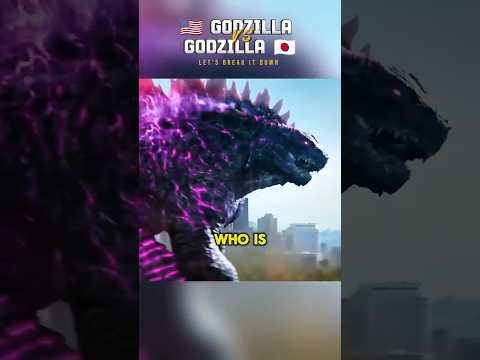 American Godzilla🇺🇲 VS Japanese Godzilla🇯🇵| Who will win? #monsterverse #godzilla #godzillaminusone