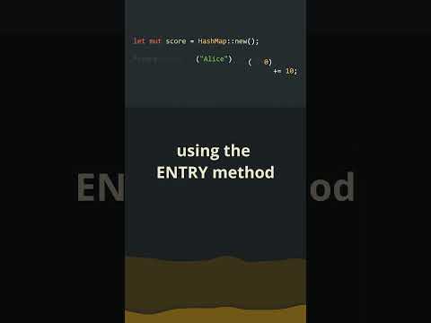 Master Rust: Simplify Key Checks with .entry() #rust #rustlang #rustprogramming