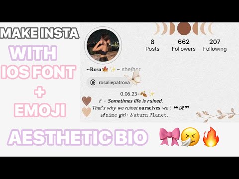 "How to Create a Clean and Aesthetic Instagram Bio for a Strong First Impression |#aesthetic #ios